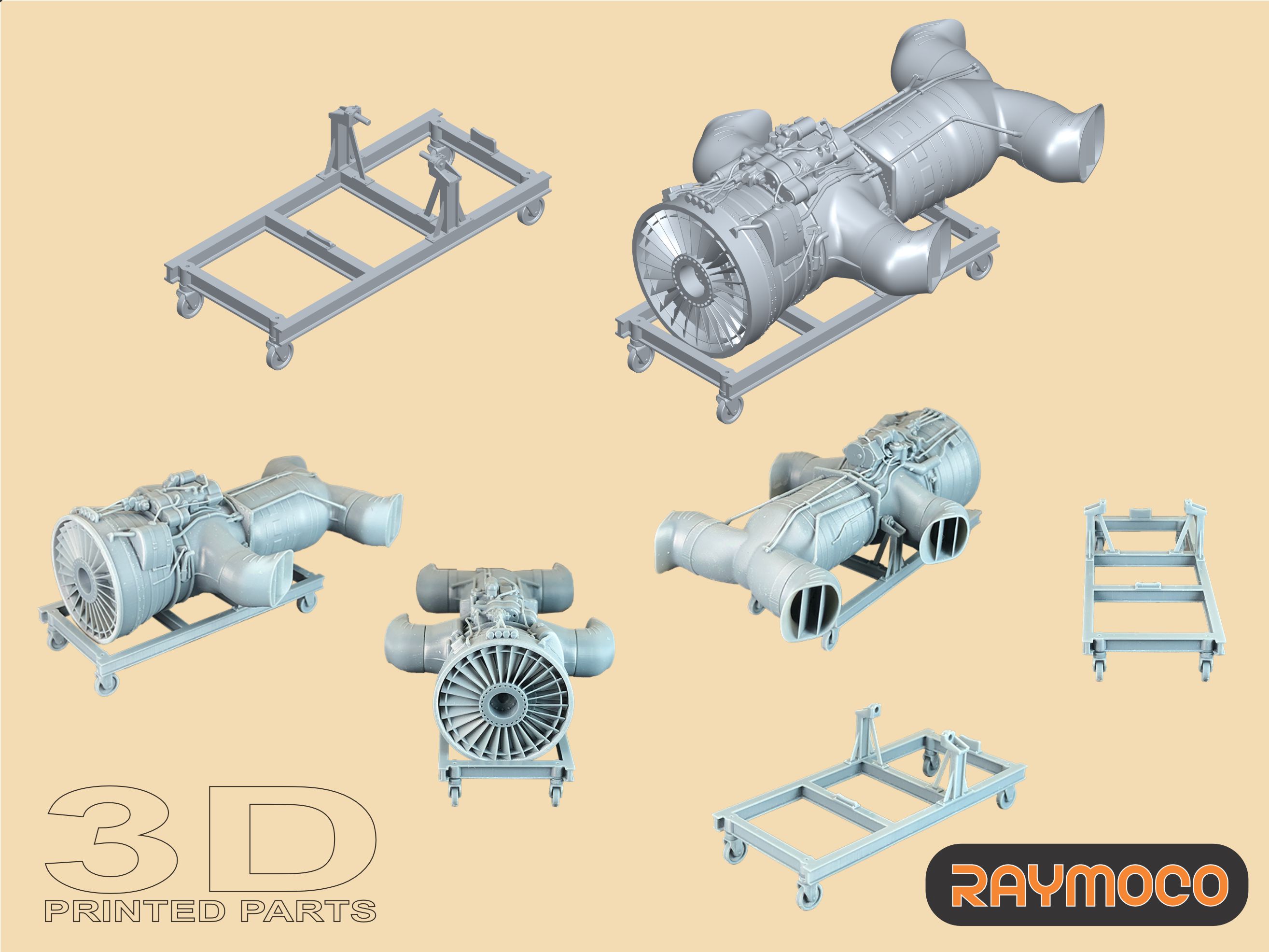 Additions (3D resin printing) 1/48 Turbo Jet Engine PEGASUS 11 MK 103/w ...